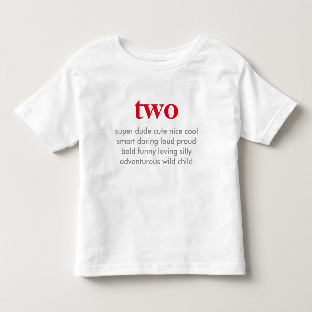 two birthday shirt | Zazzle