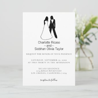 Two Brides Save The Date Wedding Invitation | Zazzle