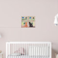 Two Cats at the Window Scenic Serene Flowers Poster | Zazzle