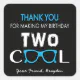 Two Cool Birthday Thank You Stickers | Zazzle
