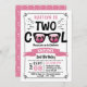 Two Cool Girls 2nd Birthday Invitations | Zazzle