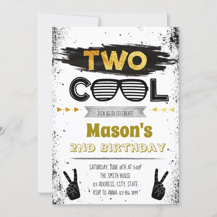 Two cool party invitation | Zazzle