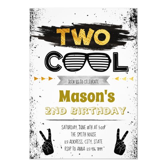 Two cool party invitation | Zazzle.com