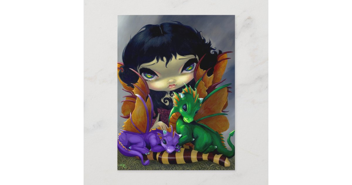 "Two Cute Dragonlings" Postcard | Zazzle