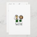 Two Cute Little Brides Invitation | Zazzle