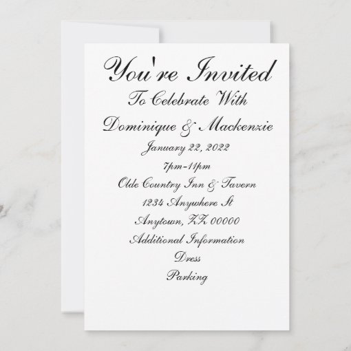 Two Cute Little Brides Invitation | Zazzle
