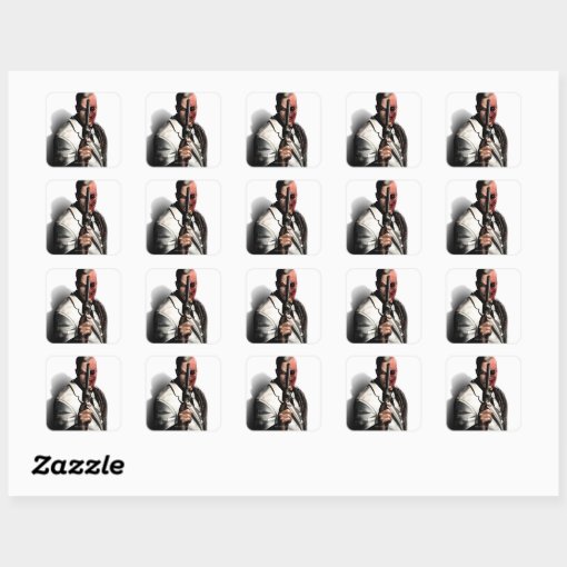 Two-Face 2 Square Sticker | Zazzle