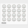 Two Fast blue Race Car Birthday Classic Round Sticker | Zazzle