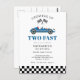 Two Fast Racing Car 2nd Birthday Celebration Postcard | Zazzle