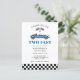 Two Fast Racing Car 2nd Birthday Celebration Postcard | Zazzle