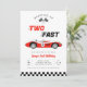 Two Fast Vintage Race Car Boy 2nd Birthday Invitation | Zazzle