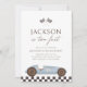 Two Fast Vintage Race Car Boy 2nd Birthday Invitation | Zazzle