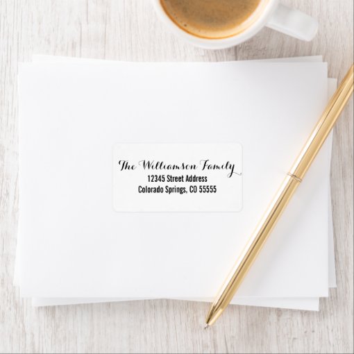 Two Fonts - Address Label | Zazzle
