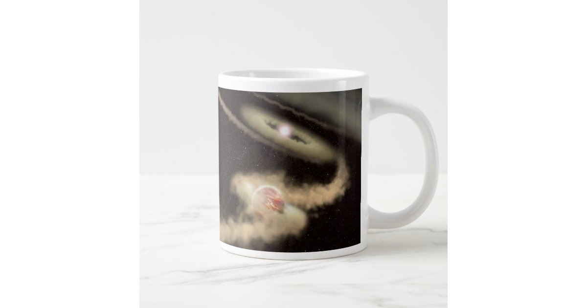 Two Gas Giant Exoplanets Orbiting A Young Star Giant Coffee Mug | Zazzle