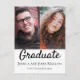 Two Graduates Double Graduation Party Invitations | Zazzle