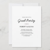 Two Graduates Photo Joint Graduation Invitation | Zazzle