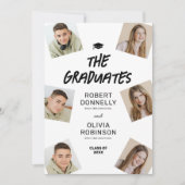 Two Graduates Photo Joint Graduation Invitation | Zazzle