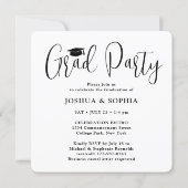 Two Graduates Photos Double Graduation Joint Party Invitation | Zazzle