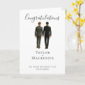 Two Grooms Congratulations on Your Wedding Day Card | Zazzle