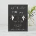 Two Grooms LGBTQ Tuxedo Stylish Wedding Shower Invitation | Zazzle