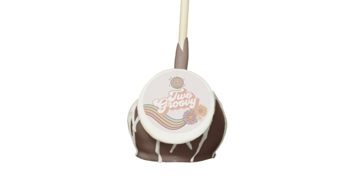 Two Groovy 2nd birthday party Cake Pops | Zazzle