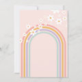 Two Groovy Pastel rainbow 2ND birthday Invitation | Zazzle