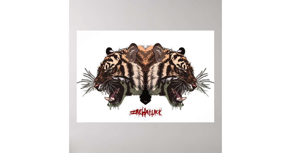 Two Headed Tiger Poster | Zazzle