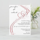 Two Hearts as One Invitation | Zazzle