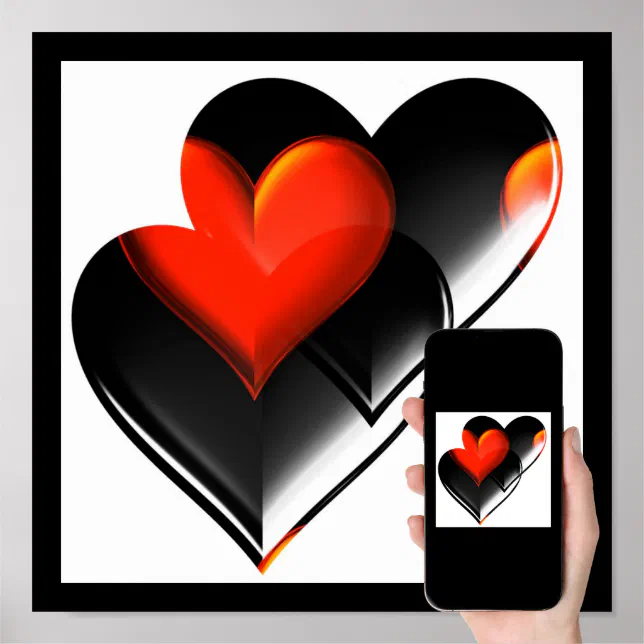 "Two Hearts as One" "Poster"* Poster | Zazzle