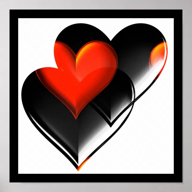 "Two Hearts as One" "Poster"* Poster | Zazzle