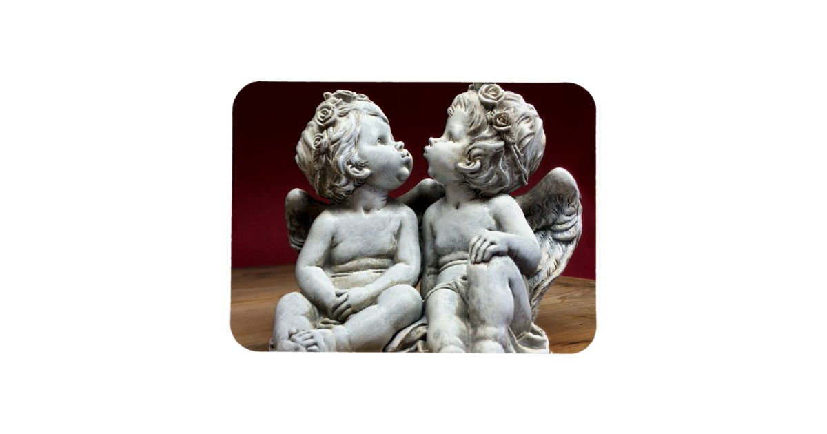 Two Heavenly Angel Cherubs Magnet | Zazzle
