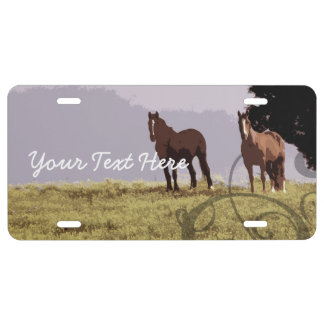Horse License Plates | Zazzle