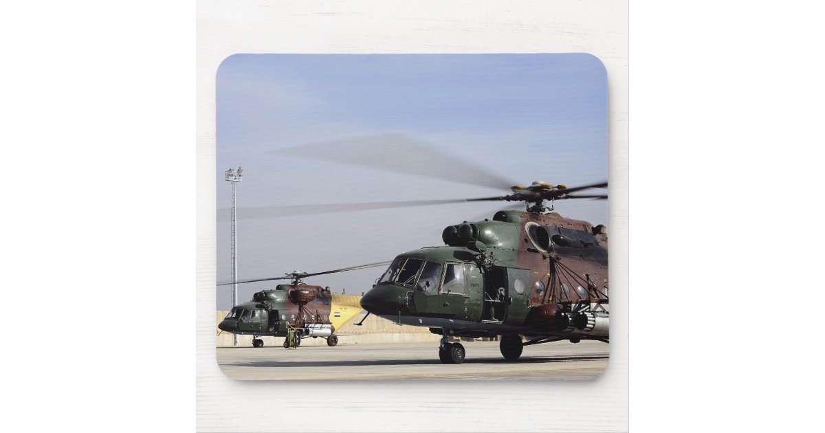 Two Iraqi Mi-17 Hip Helicopters Mouse Pad | Zazzle