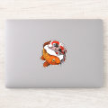 Two Koi Carp Fish Friends Swimming Cartoon Sticker | Zazzle