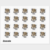 Two Legit 2 Quit Square Favor Stickers | Zazzle