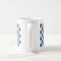 Two Letter Words Blue and white Intrl. version Coffee Mug | Zazzle