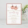 Two Little Pumpkin are on the way TWIN Baby Shower Invitation | Zazzle