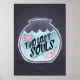 Two Lost Souls Swimming in a Fishbowl Pink Fish Poster | Zazzle