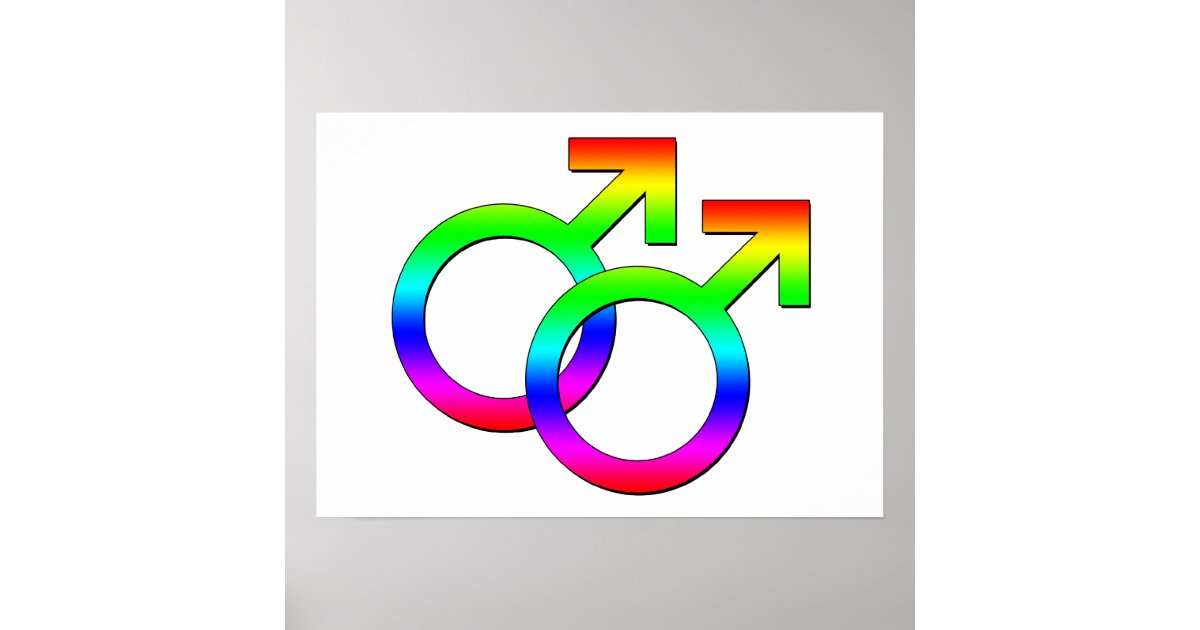 Two Male Signs Poster | Zazzle
