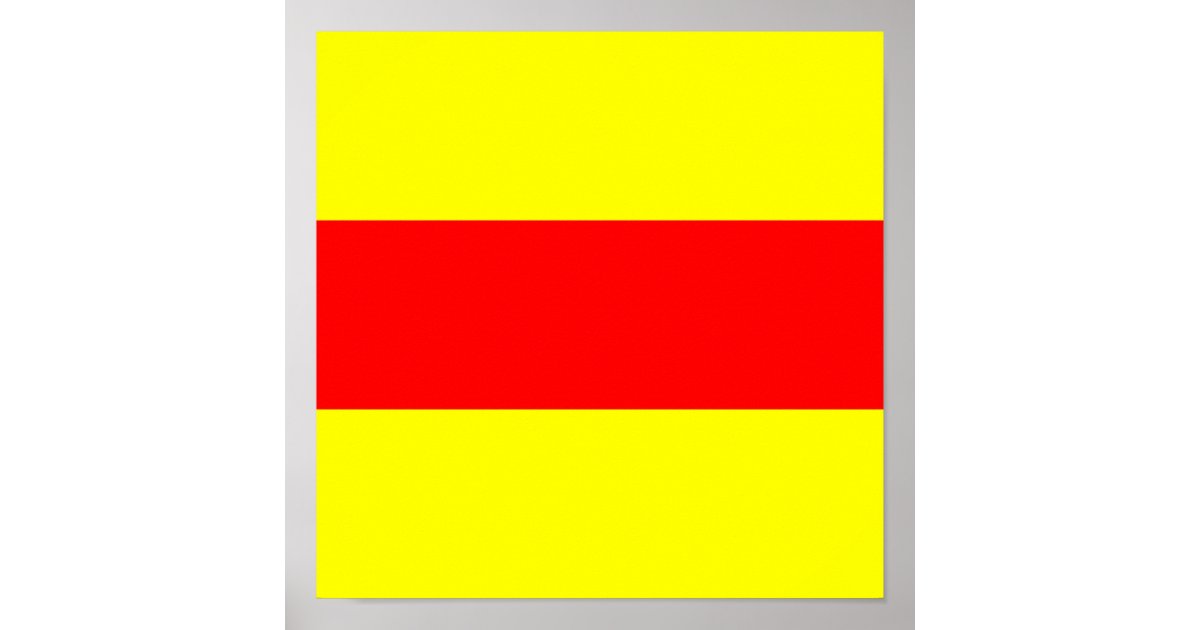 two maritime nautical alphabet number symbol flag poster | Zazzle