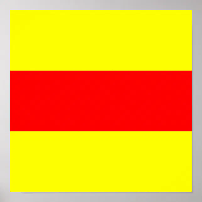 two maritime nautical alphabet number symbol flag poster | Zazzle