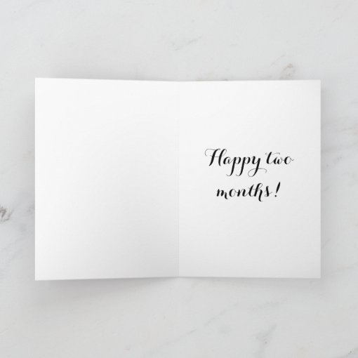 Two Months Card | Zazzle