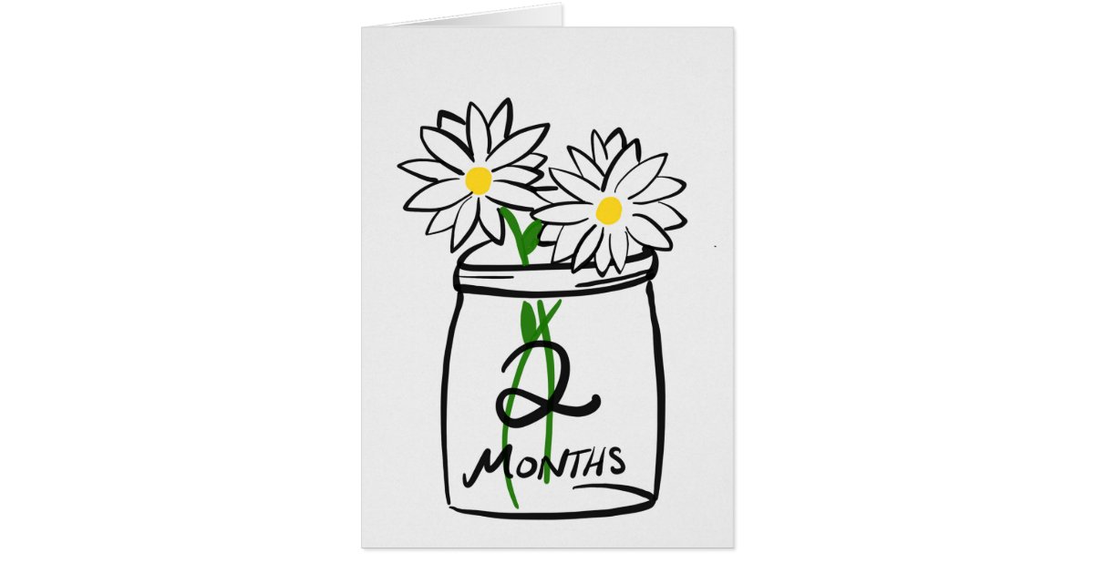 Two Months Card | Zazzle.com