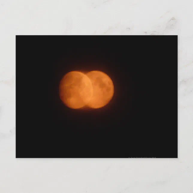 Two moons postcard | Zazzle