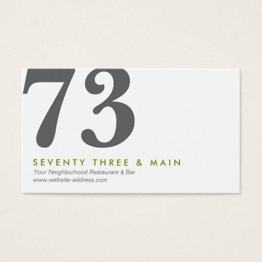 TWO NUMBERS LOGO II Designer Business Card | Zazzle.com