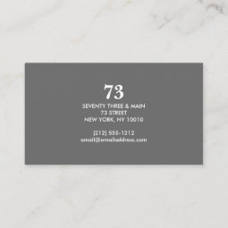 TWO NUMBERS LOGO II Designer Business Card | Zazzle