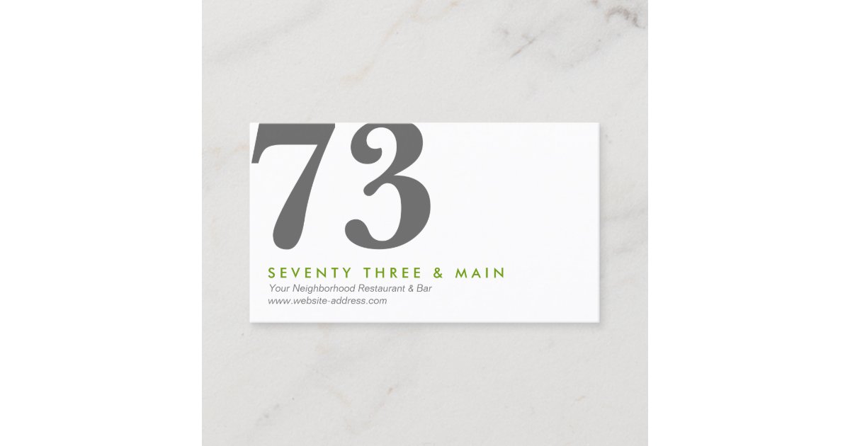 TWO NUMBERS LOGO II Designer Business Card | Zazzle