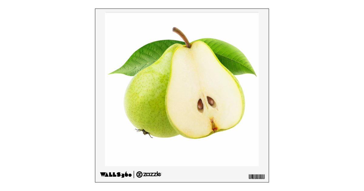 Two pears wall decal | Zazzle