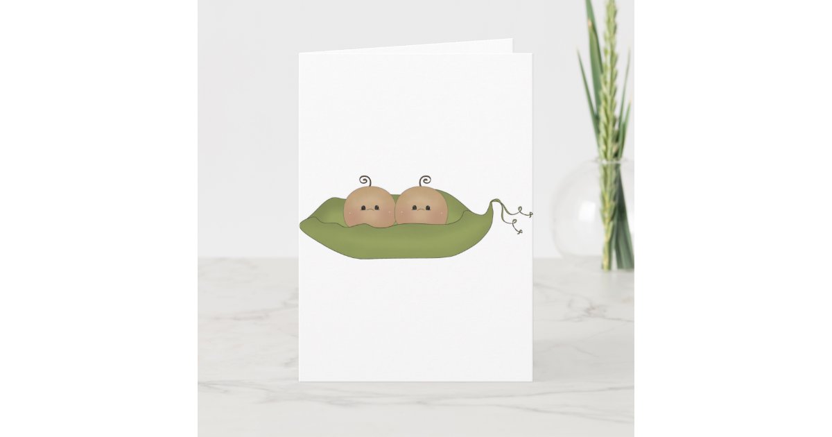 Two Peas In A Pod Card | Zazzle