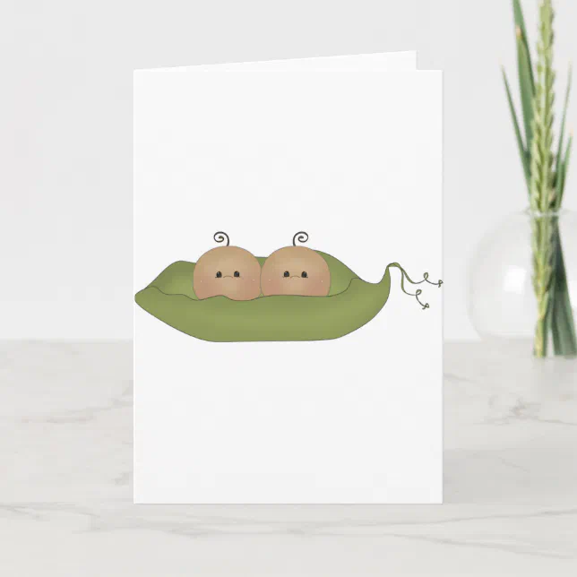 Two Peas In A Pod Card | Zazzle